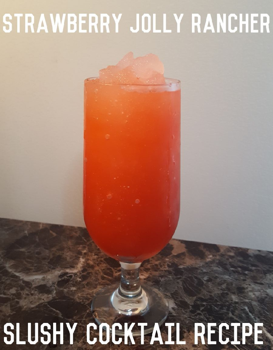 Strawberry Jolly Rancher Slushy Cocktail Recipe